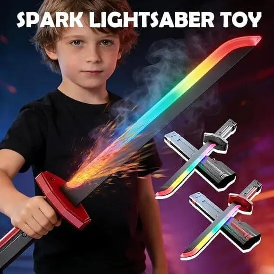 Kids Multi-Color Battle Laser Sword With Smoke - Gift4u.Pk