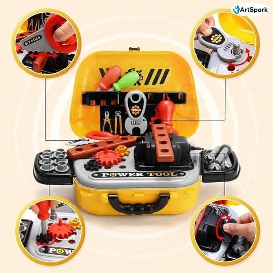 Deluxe Portable Tools Briefcase For Kids - Gift4u.Pk