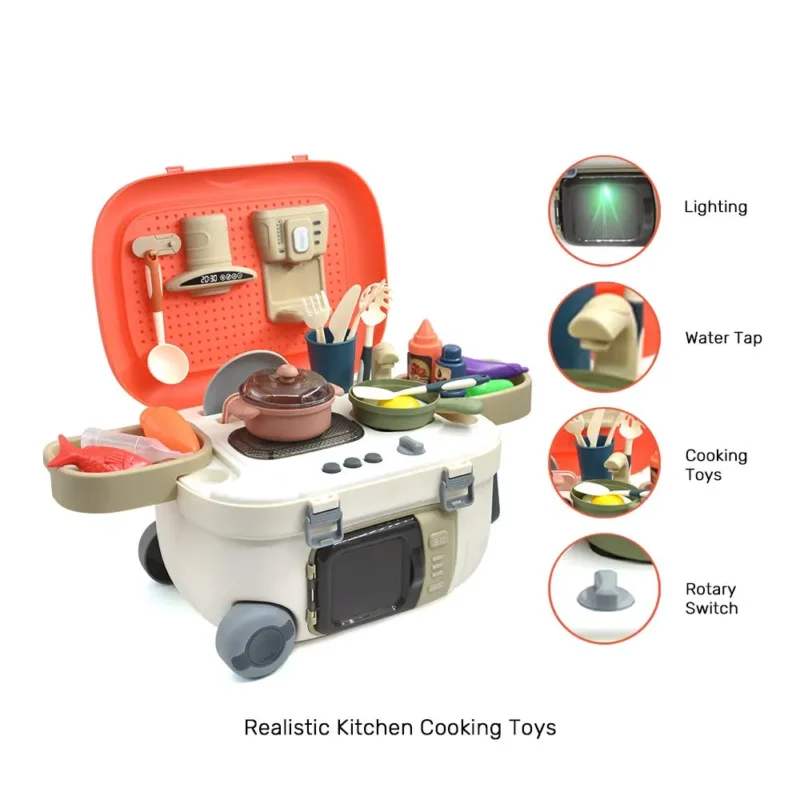 Portable Kitchen Set With Smoke Effect & Accessories - Gift4u.Pk
