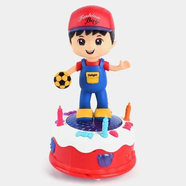 Musical Rotating Birthday Cake Toy For Kids - Gift4u.Pk
