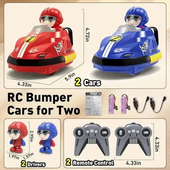 Two Players Remote Control Battle Bumper Cars - Gift4u.Pk