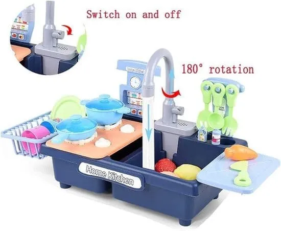 Amazing 2 in 1 Kitchen Sink Play Set For Kids - Gift4u.Pk