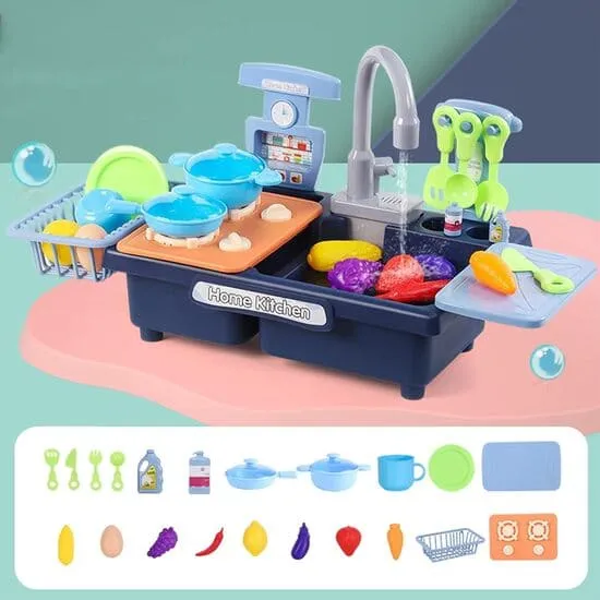 Amazing 2 in 1 Kitchen Sink Play Set For Kids - Gift4u.Pk